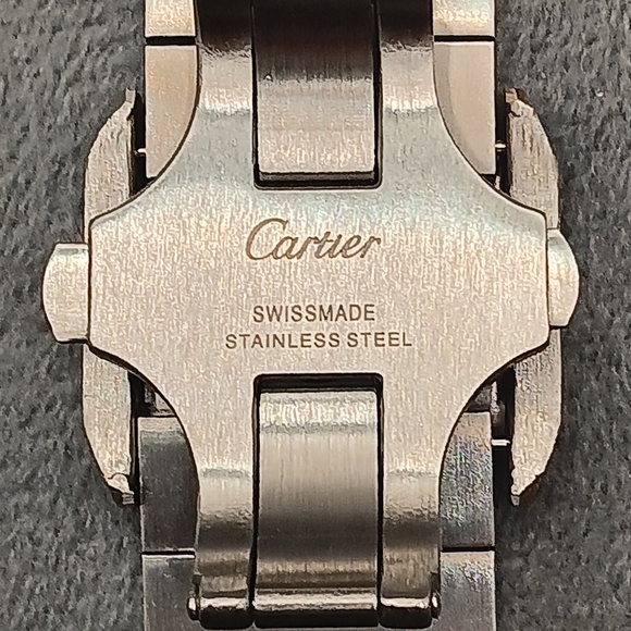Cartier | Accessories | Cartier Silver Tone Watch Band With Segmented ...
